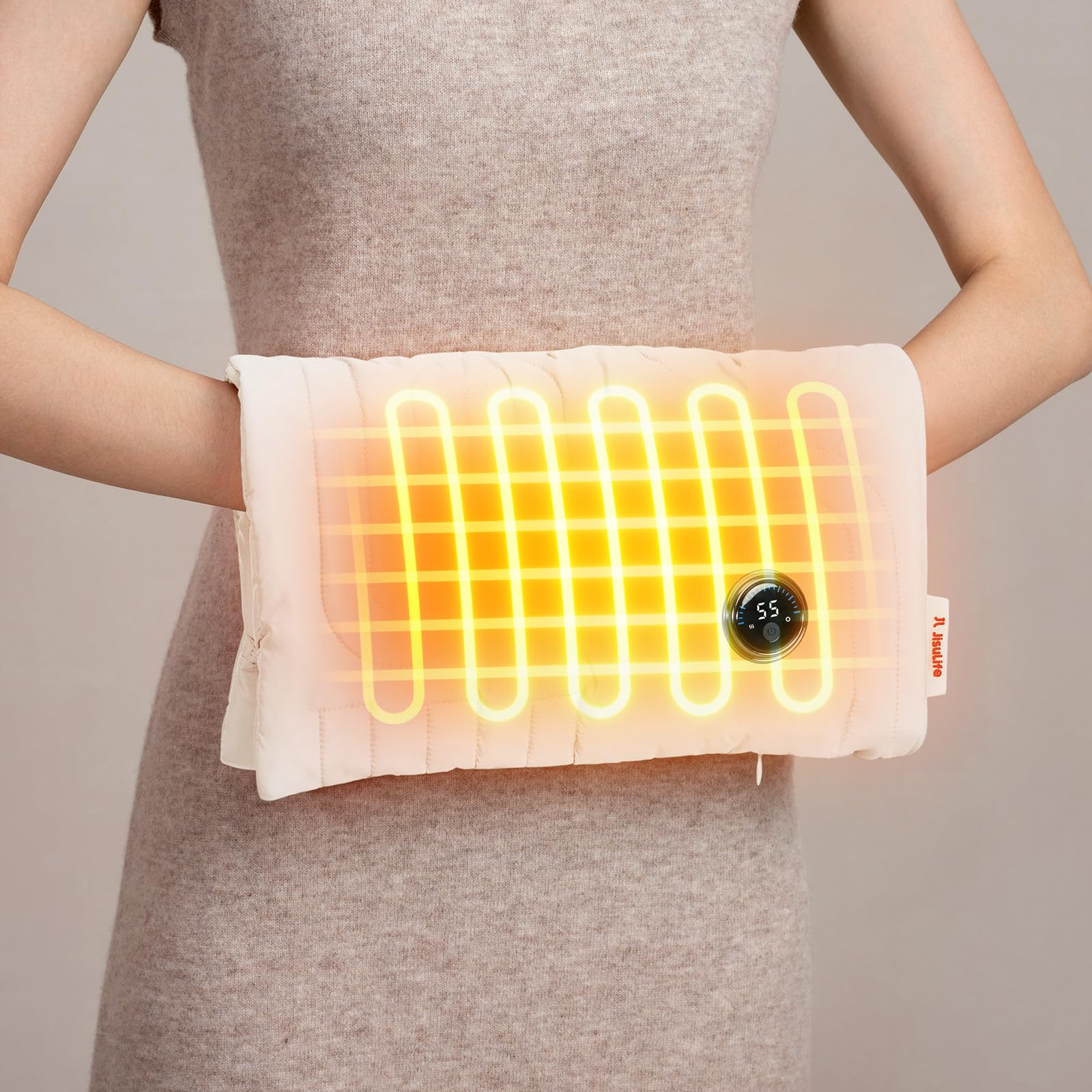 JISULIFE Hand Warmers Rechargeable, Foldable Hand Warmer Pouch with ...