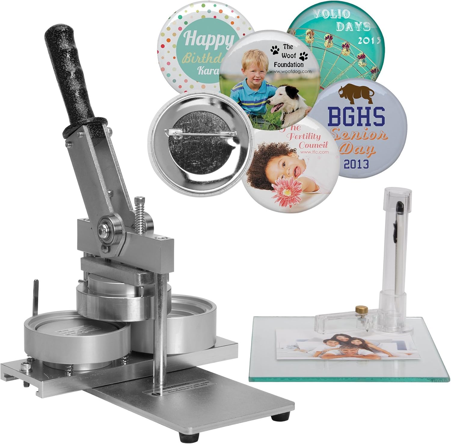 Amazon.com : Neil Enterprises Inc. Button Maker - 3 Inch Metal Buttons ...