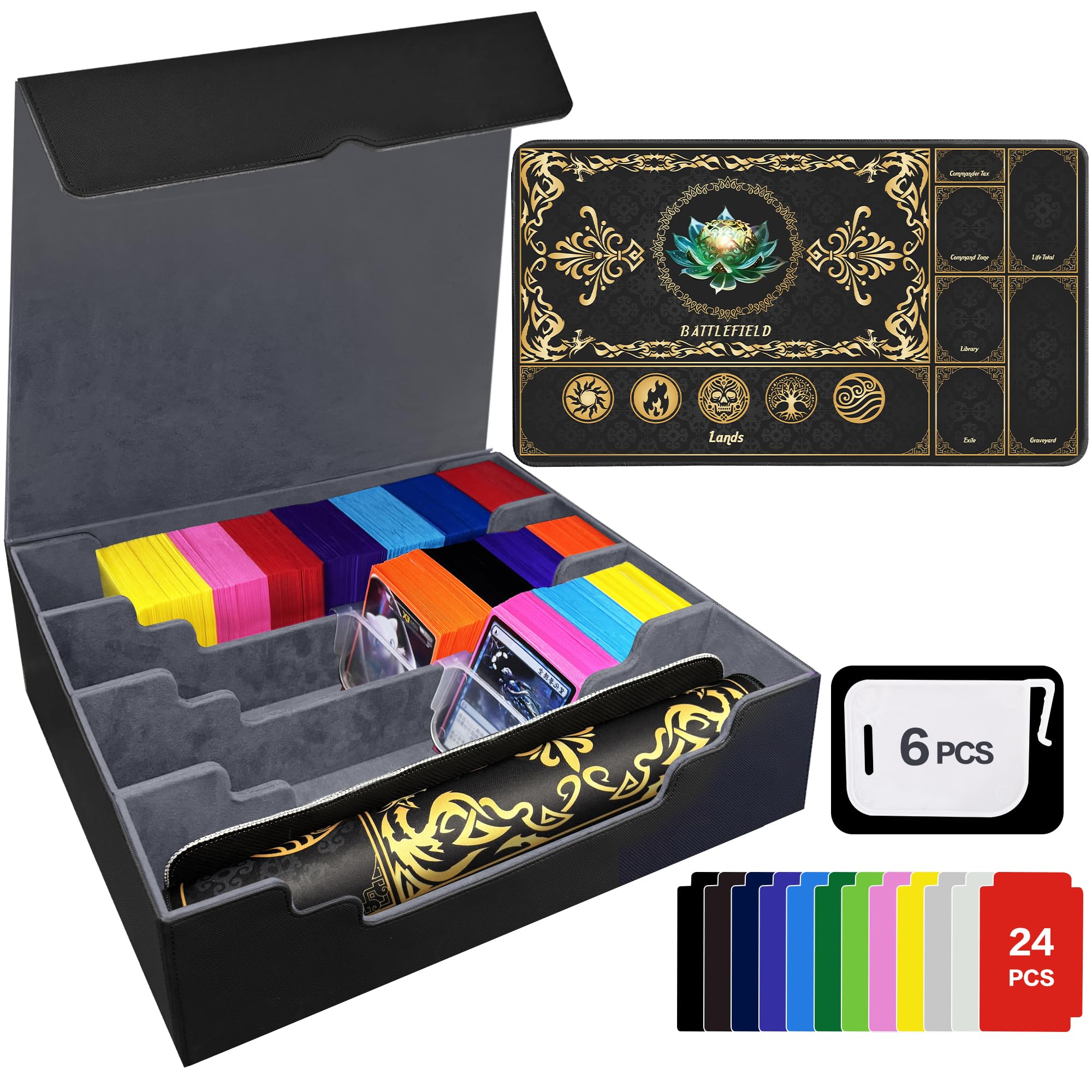 Amazon.com: PROMAXIBINDER Trading Card Storage Box Fits 4000+ Cards, 4 ...