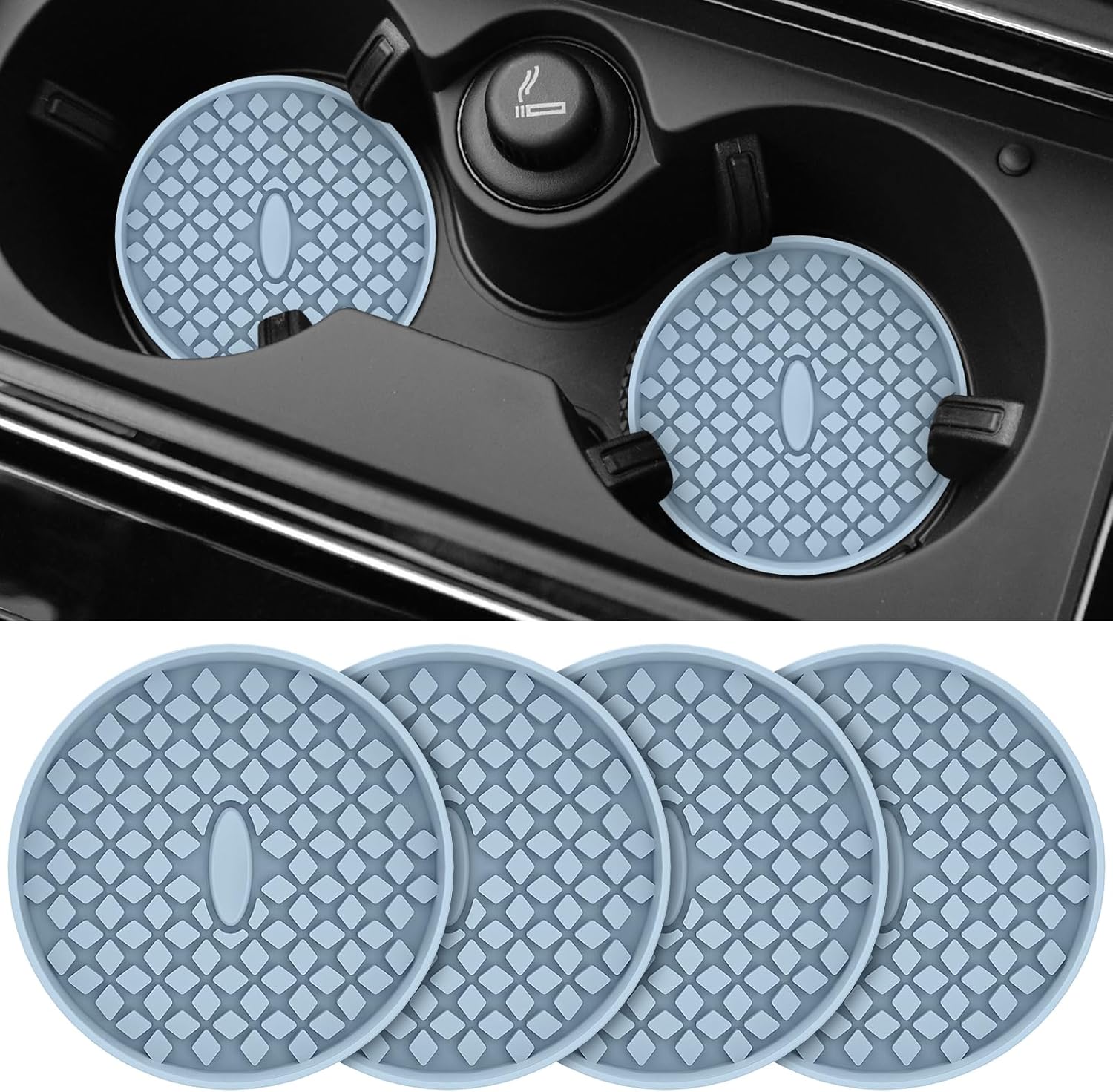 Amazon.com: ME.FAN Car Cup Coasters [4 Pack] Silicone Car Coasters/Cup ...
