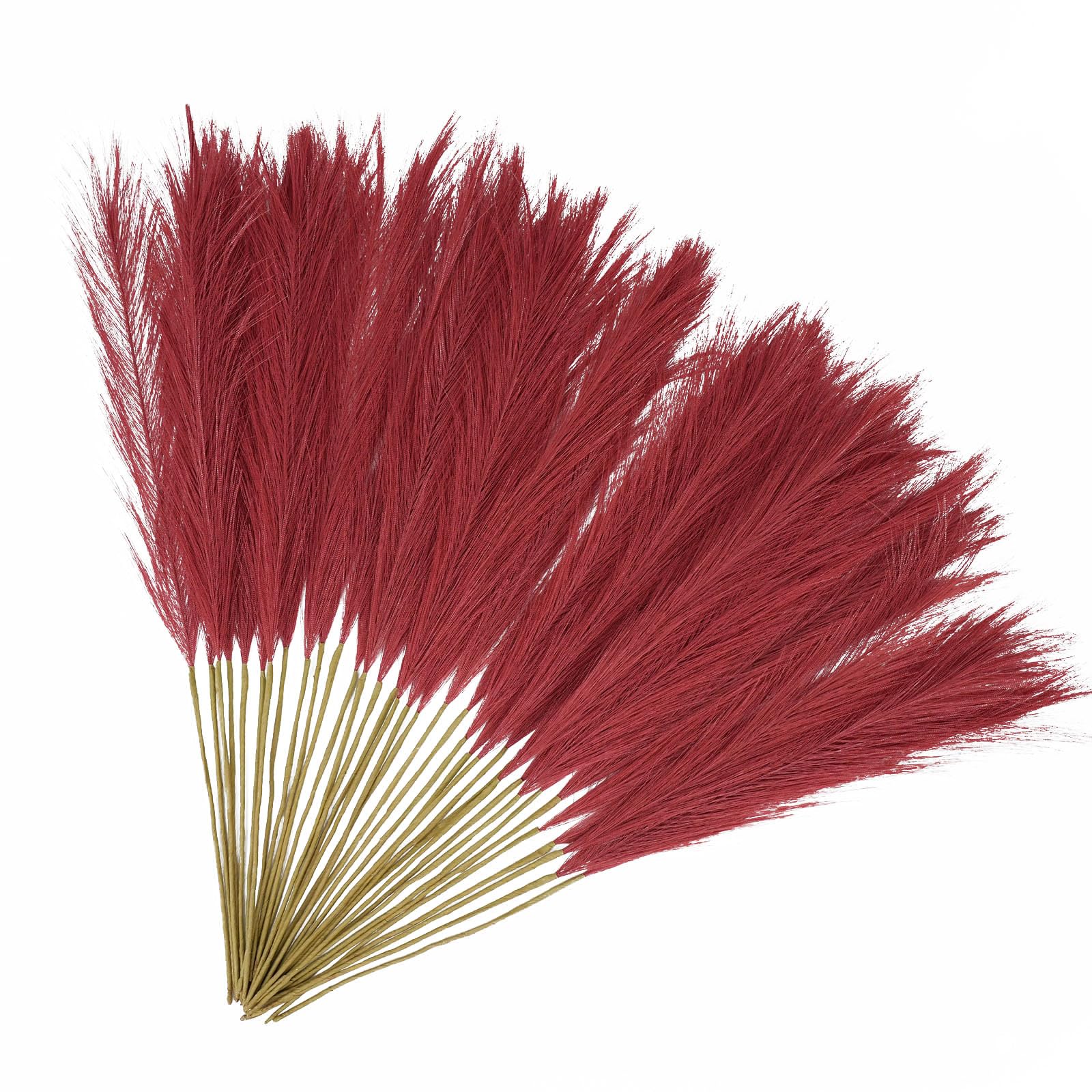 Amazon.com: 22" Faux Pampas Grass, Short Artificial Pompous Grass, 35 ...
