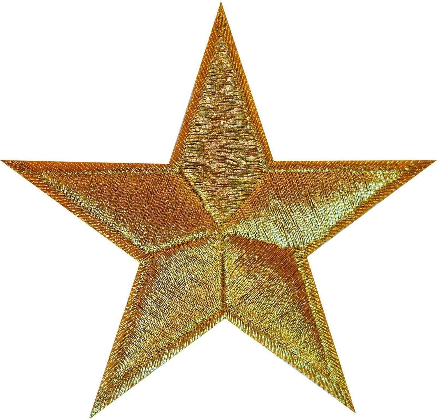 Star - Yellow - Sew-on - Embroidered Patch/Badge/Emblem : Amazon.co.uk ...