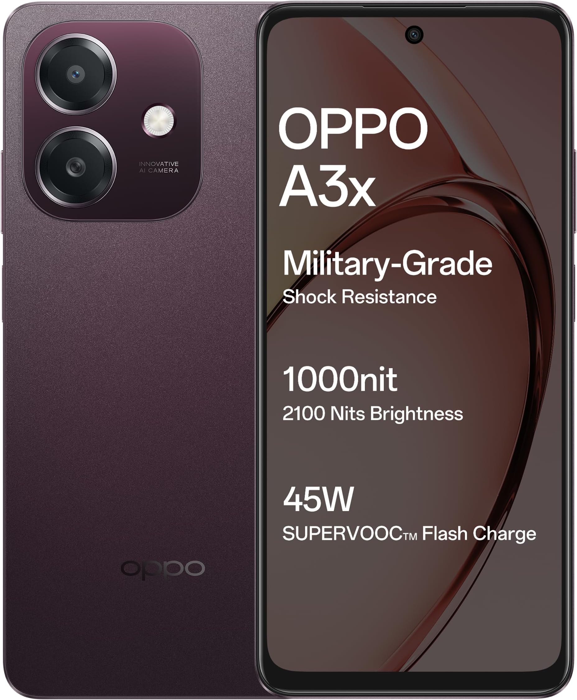 OPPO A3X 5G (Sparkle Black, 4GB RAM, 128GB Storage) Without Offer ...