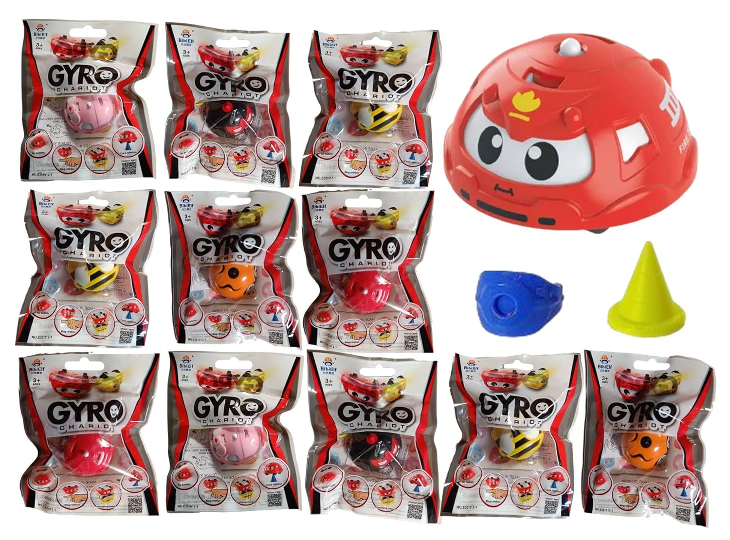 Buy Birthday Popper Gyro Spinning Toy Cars Amazing Speed (Set of 12 Car ...