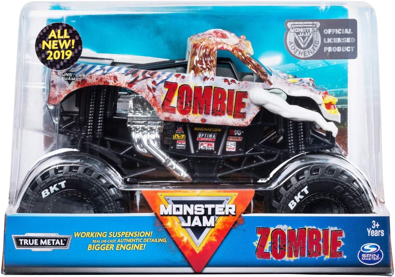Amazon.com: MJ Monster Jam Official Zombie Monster Truck Die-Cast ...