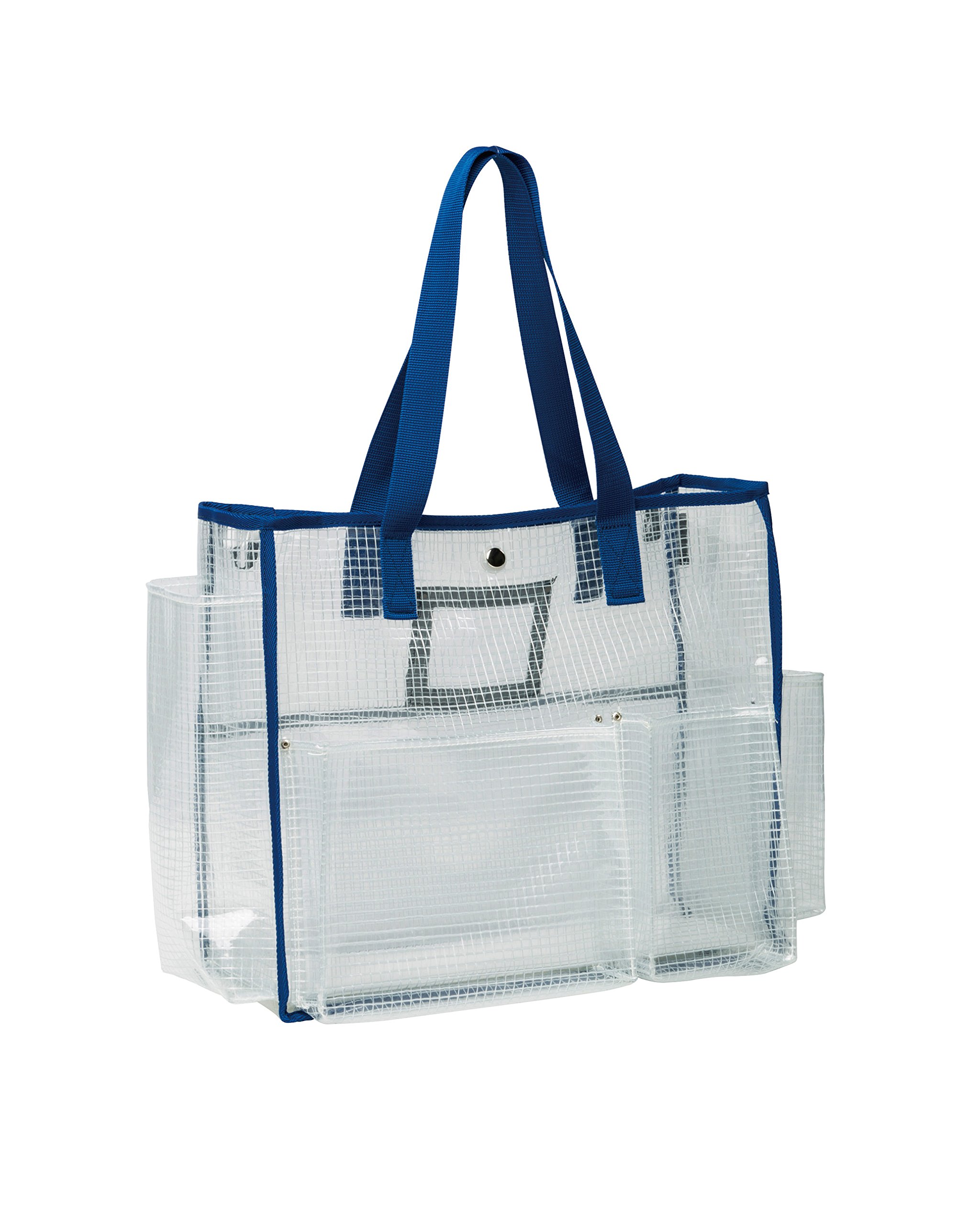 Amazon.co.jp: テラモト(TERAMOTO)BMトートバックS 透明タイプ ブルー : ファッション