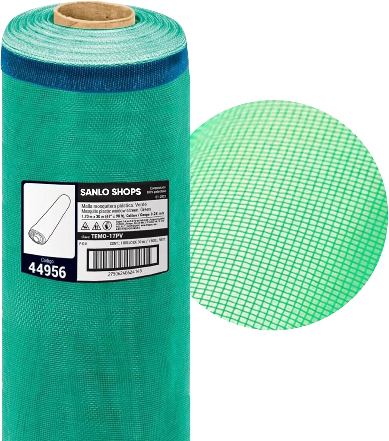 Sanlo Shops Rollo de Malla Mosquitera de Alta Densidad - 30 m x 0.75 m ...