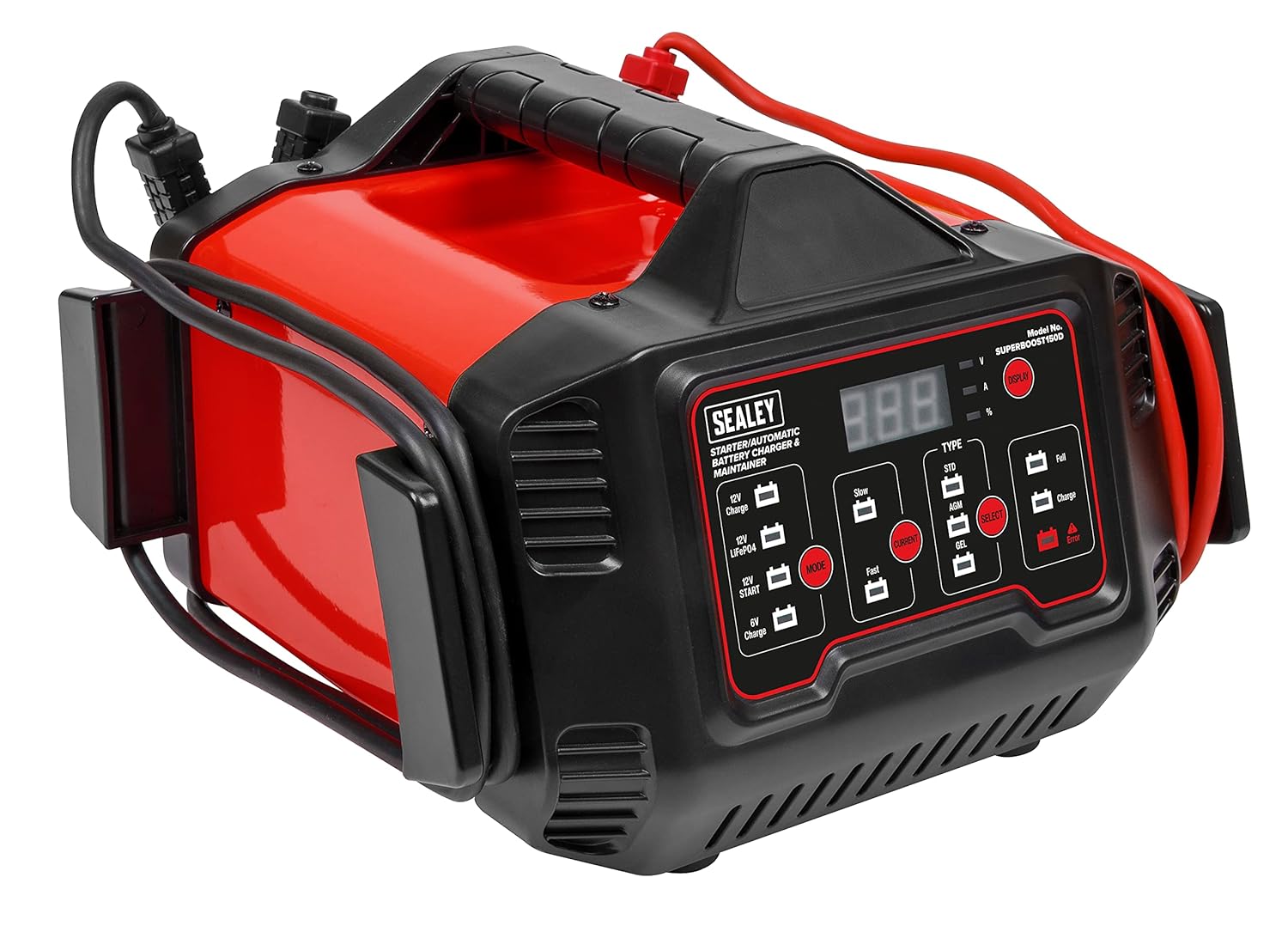 Sealey 6/12V 150A Starter/15A Automatic Battery Charger & Maintainer ...