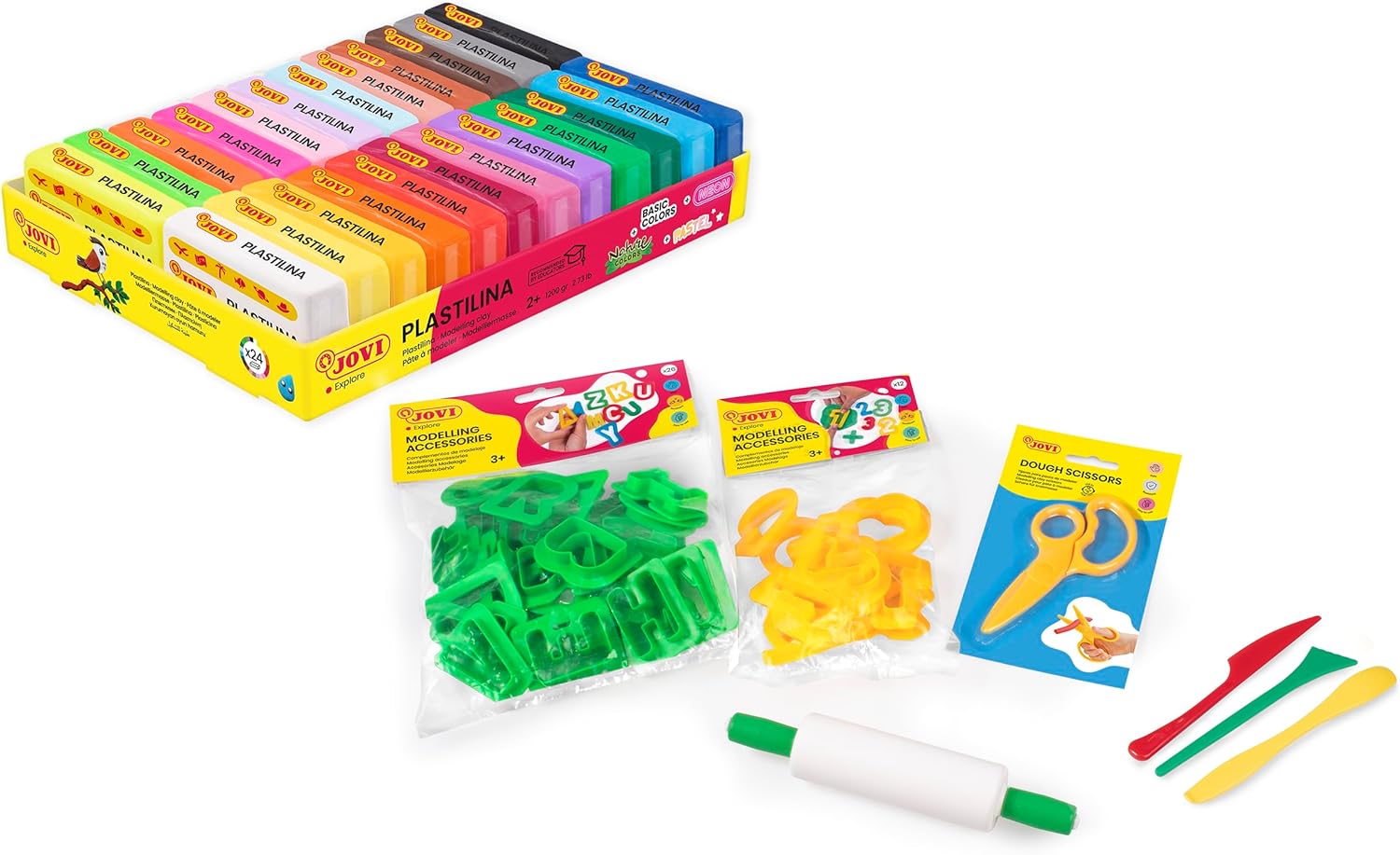 Amazon.com: Jovi - Pack of 24 Reusable and Non-Drying Modeling Clay ...