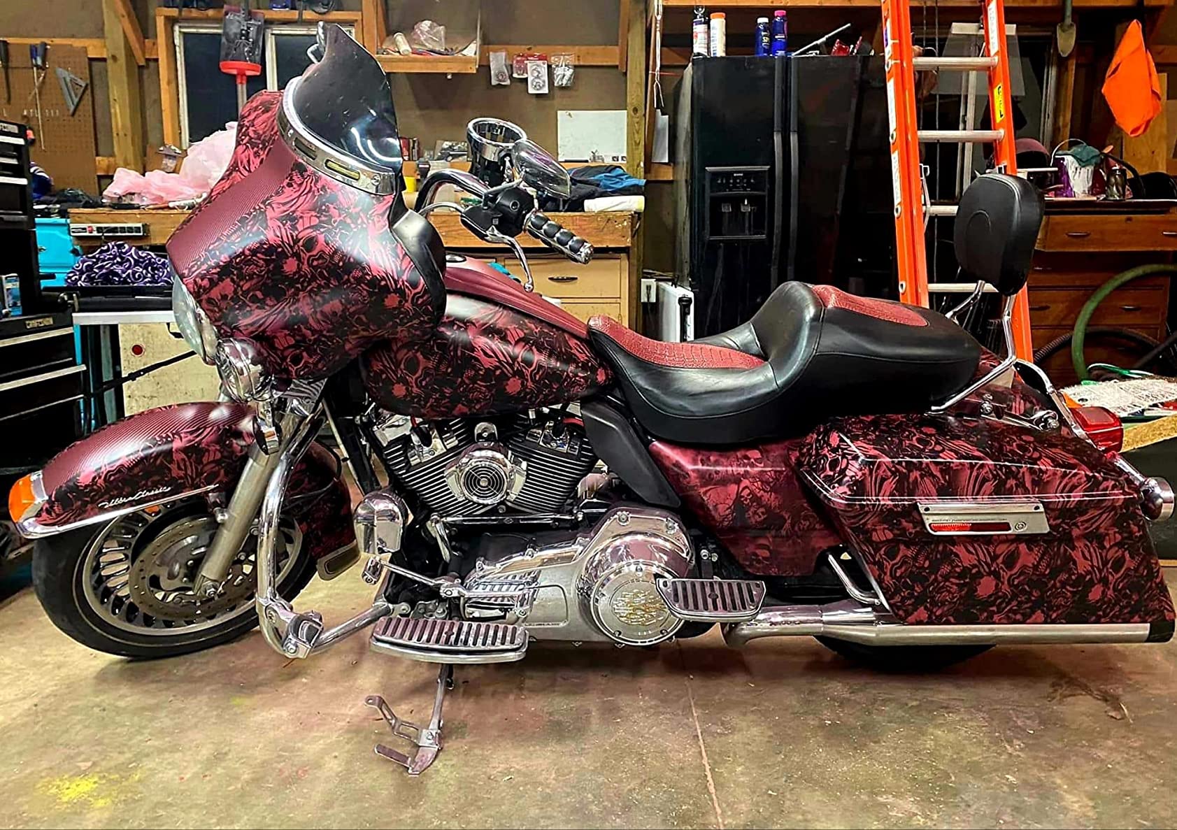 Amazon.com: Hydrographic Film Harley Ghost Rider Skulls