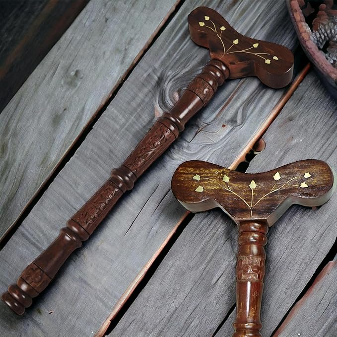 cosy tossy T-shaped Yoga Danda Meditation Stick : Amazon.in: Sports ...