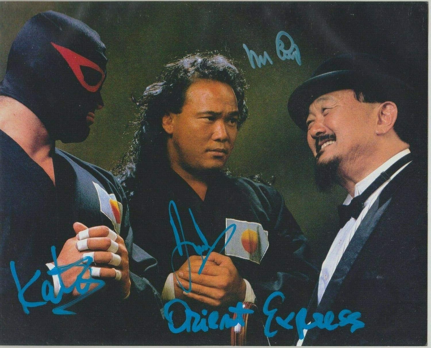 Orient Express Akio Sato Pat Tanaka & Mr Fuji Signed WWF 8x10 Photo WWE ...
