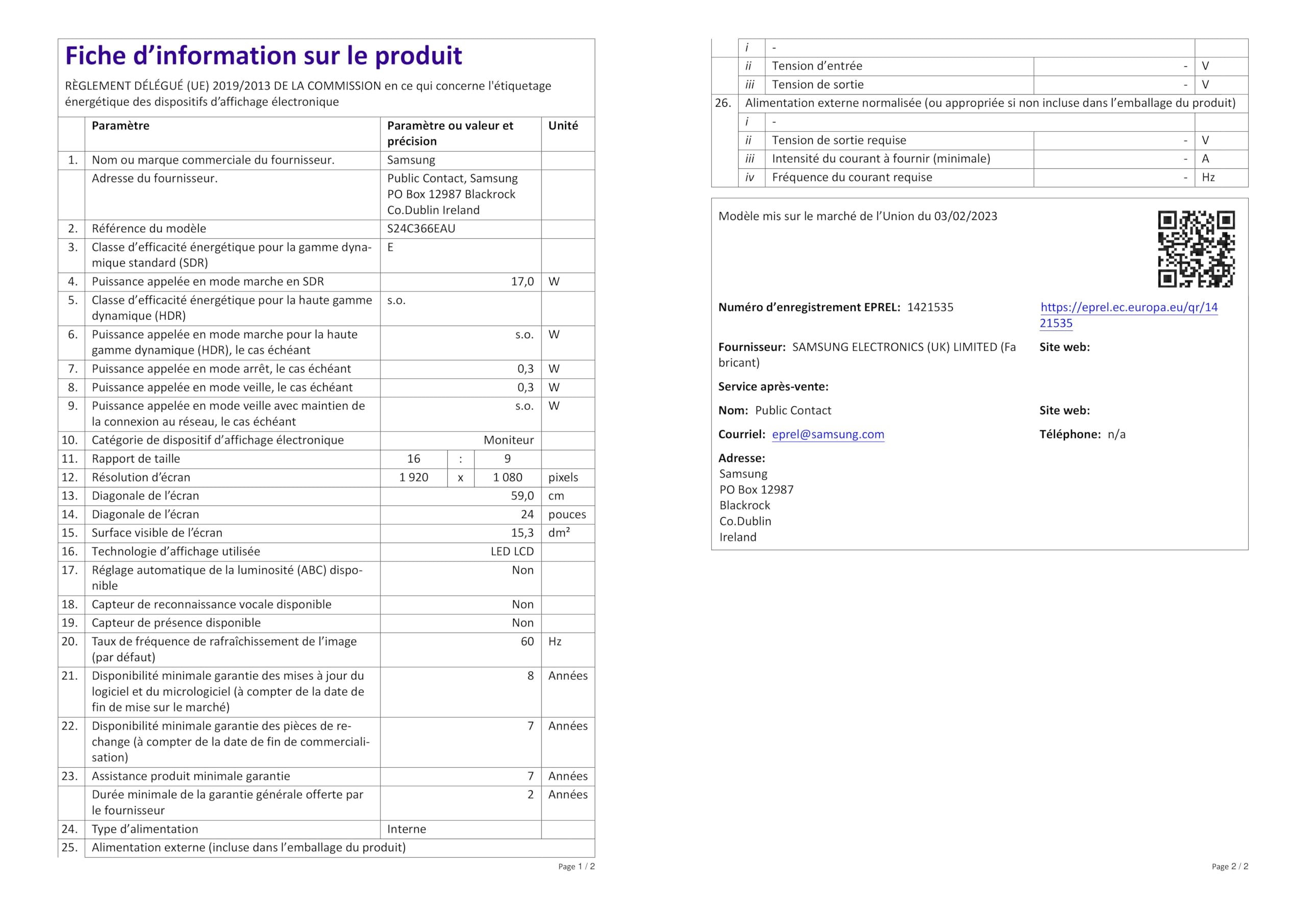 Samsung C24F396FHU, Ecran PC Incurvé, Dalle VA 24'', Résolution Full HD ...