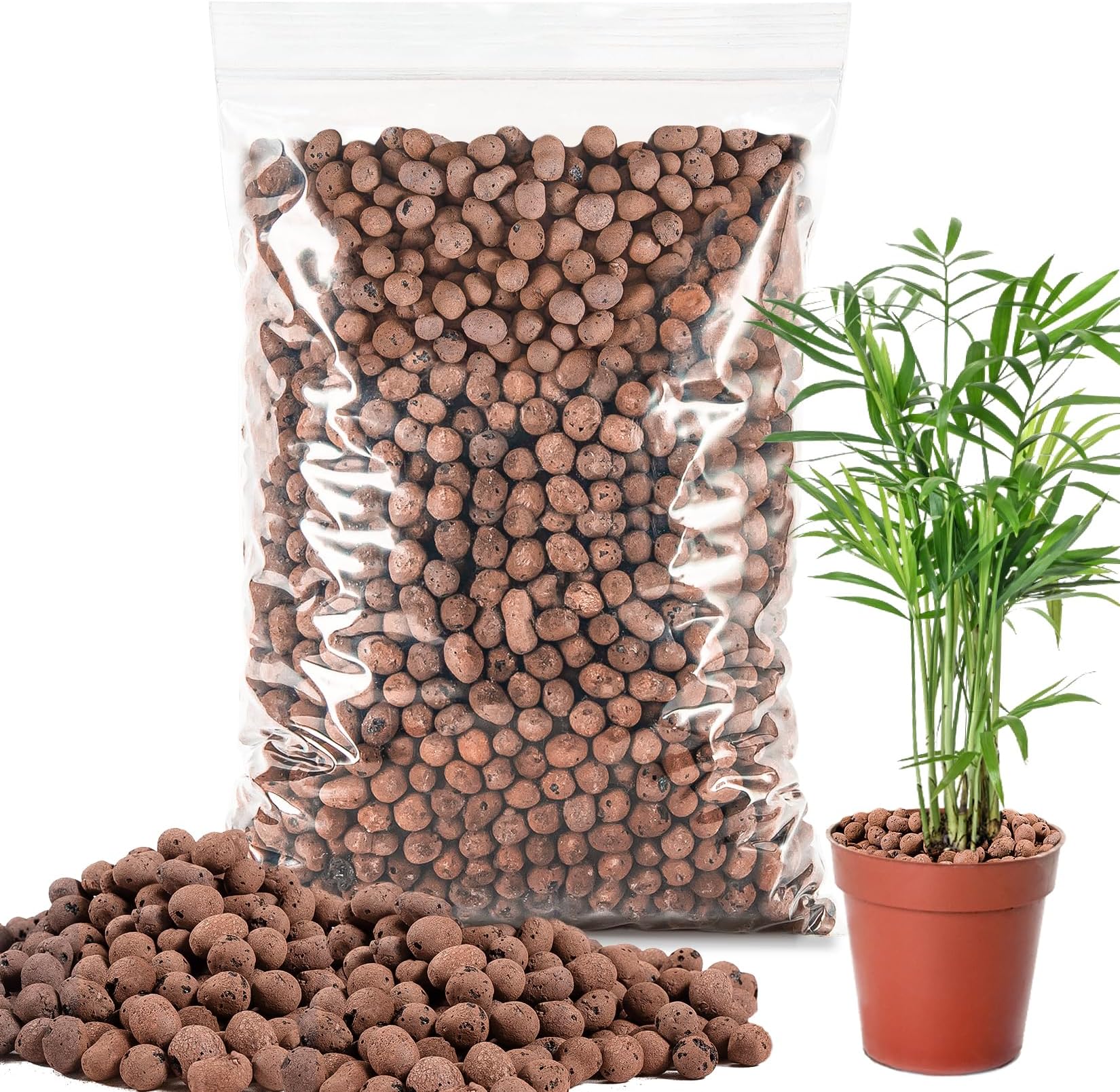 Amazon.com : 10LB LECA for Plants, 4-16mm Small Expanded Clay Pebbles ...