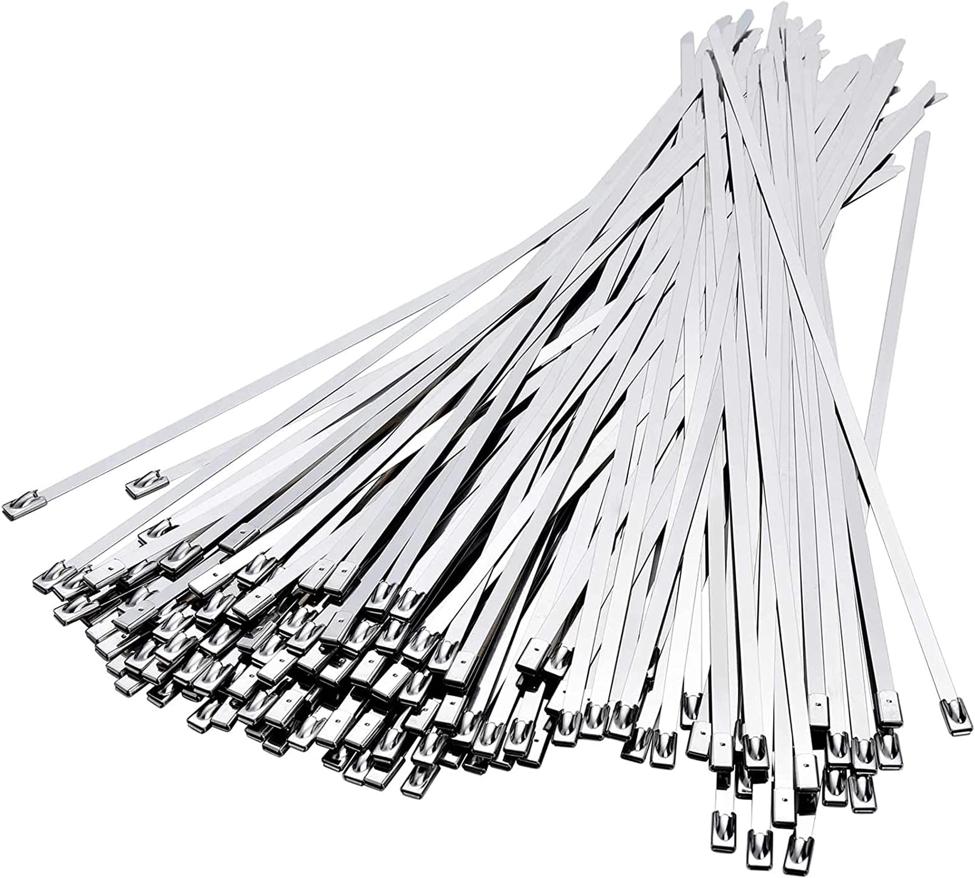 Gvolatee 100 pieces Attache Cable Inox 200mm,Collier de Serrage Inox ...