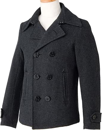 Amazon | (フレッドペリー)Fred Perry ピーコート F2232 29 チャコール L | コート・ジャケット 通販