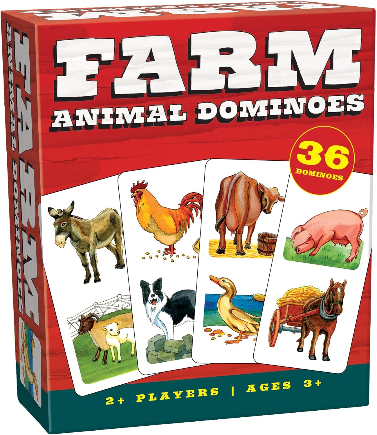 Amazon.com: Farm Animal Dominoes - Outset Media, Classic Matching Card ...