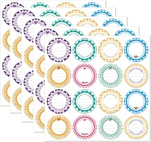 Jar Labels 5cm Self-Adhesive Label Stickers for Spice Jam Jar Canning ...