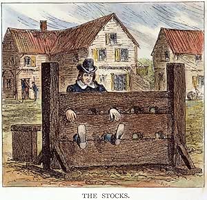 Amazon.com: Colonial Stocks Na Malefactor In The Stocks For Punishment ...