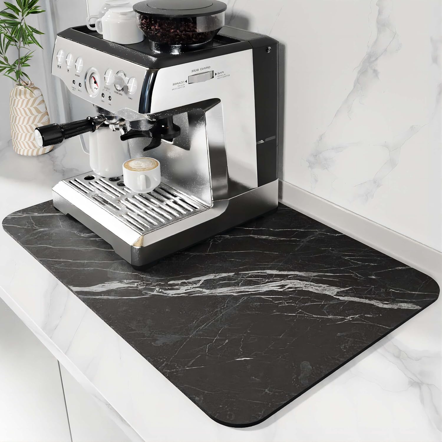 Amazon.com: DK177 Coffee Mat Coffee Bar Mat - Hide Stain Absorbent ...