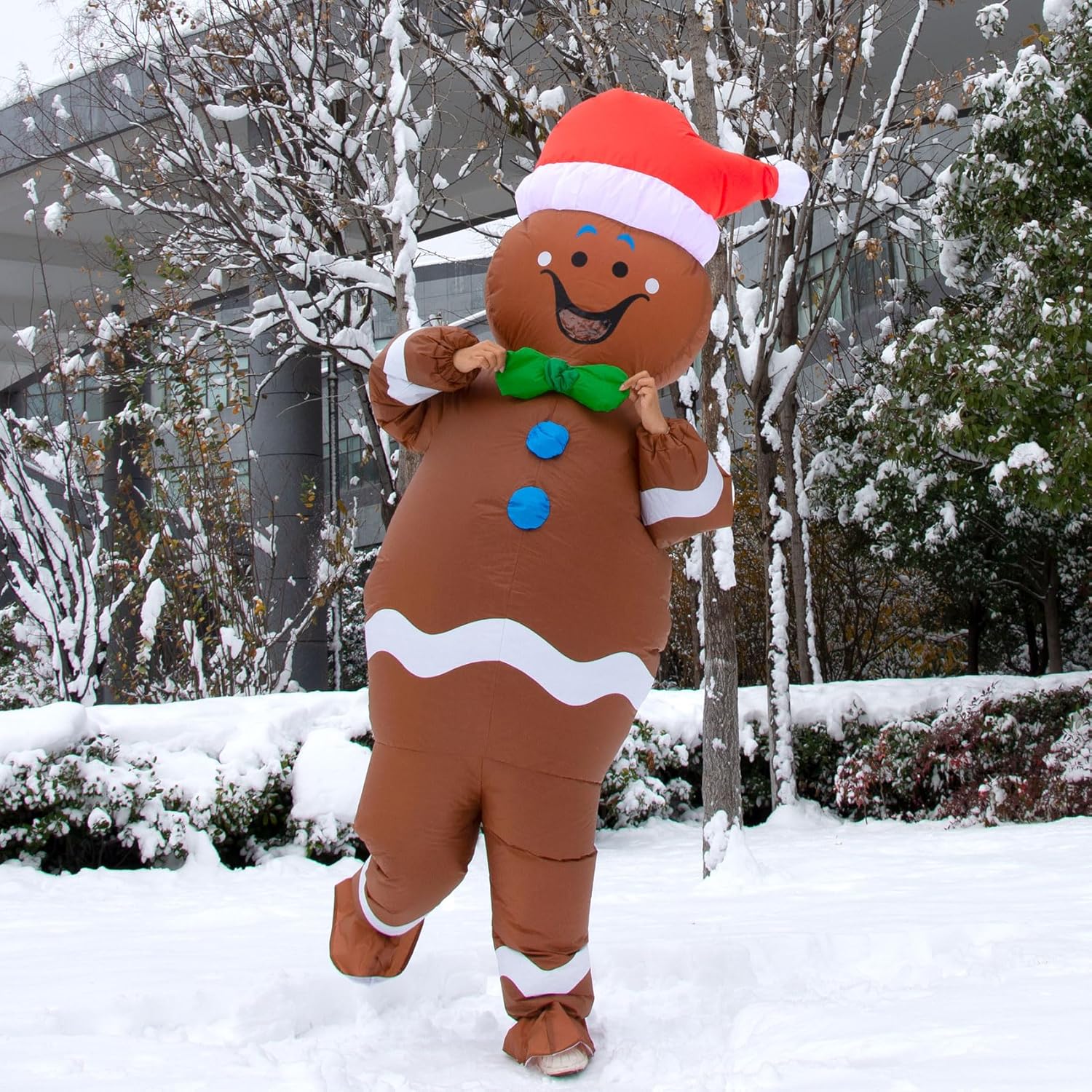 Amazon.com: DABOUR Inflatable Christmas Gingerbread Costume Adult Men ...