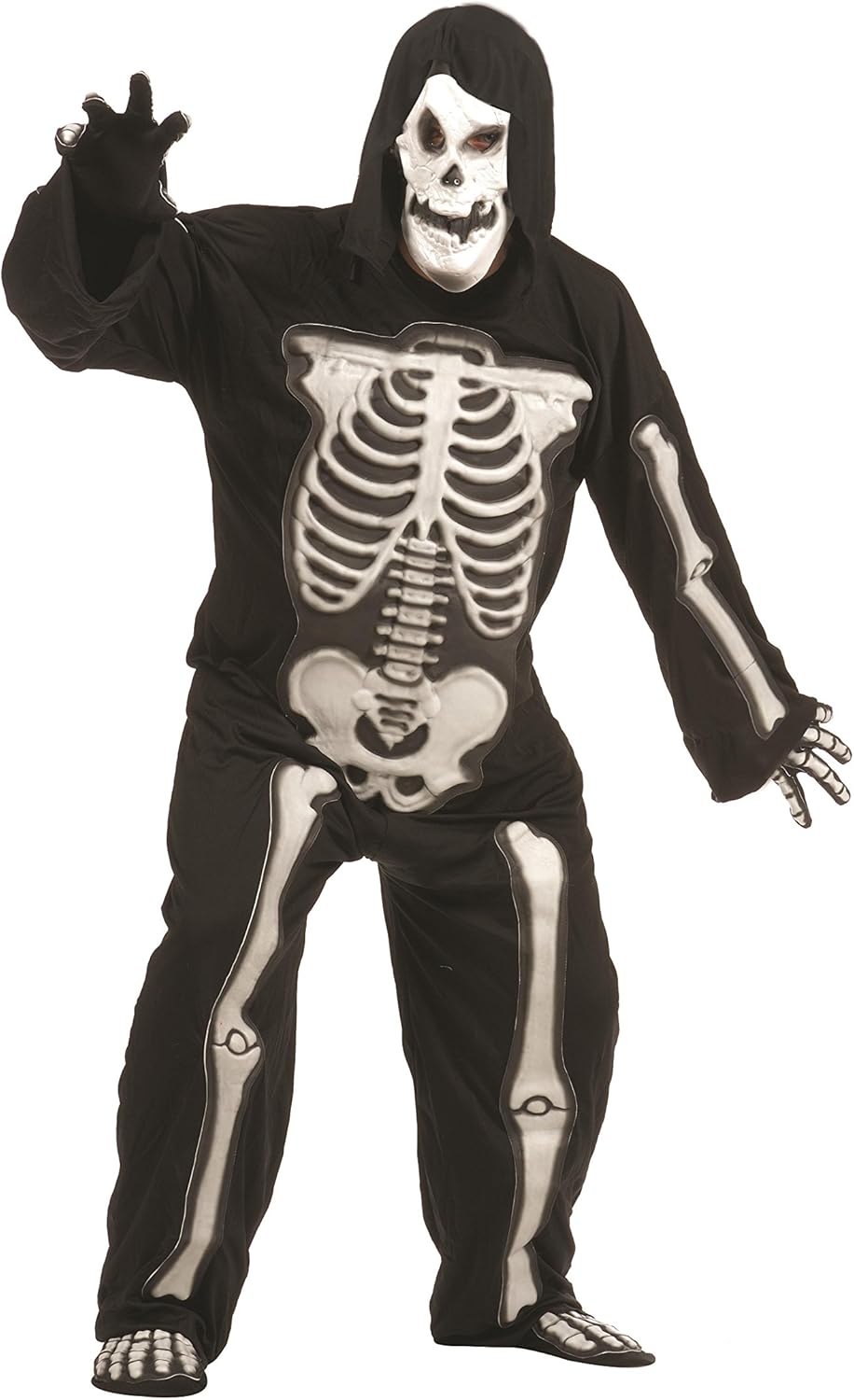 Amazon.com: RG Costumes one Size fits Adult 3-d Eva Skeleton Suit with ...