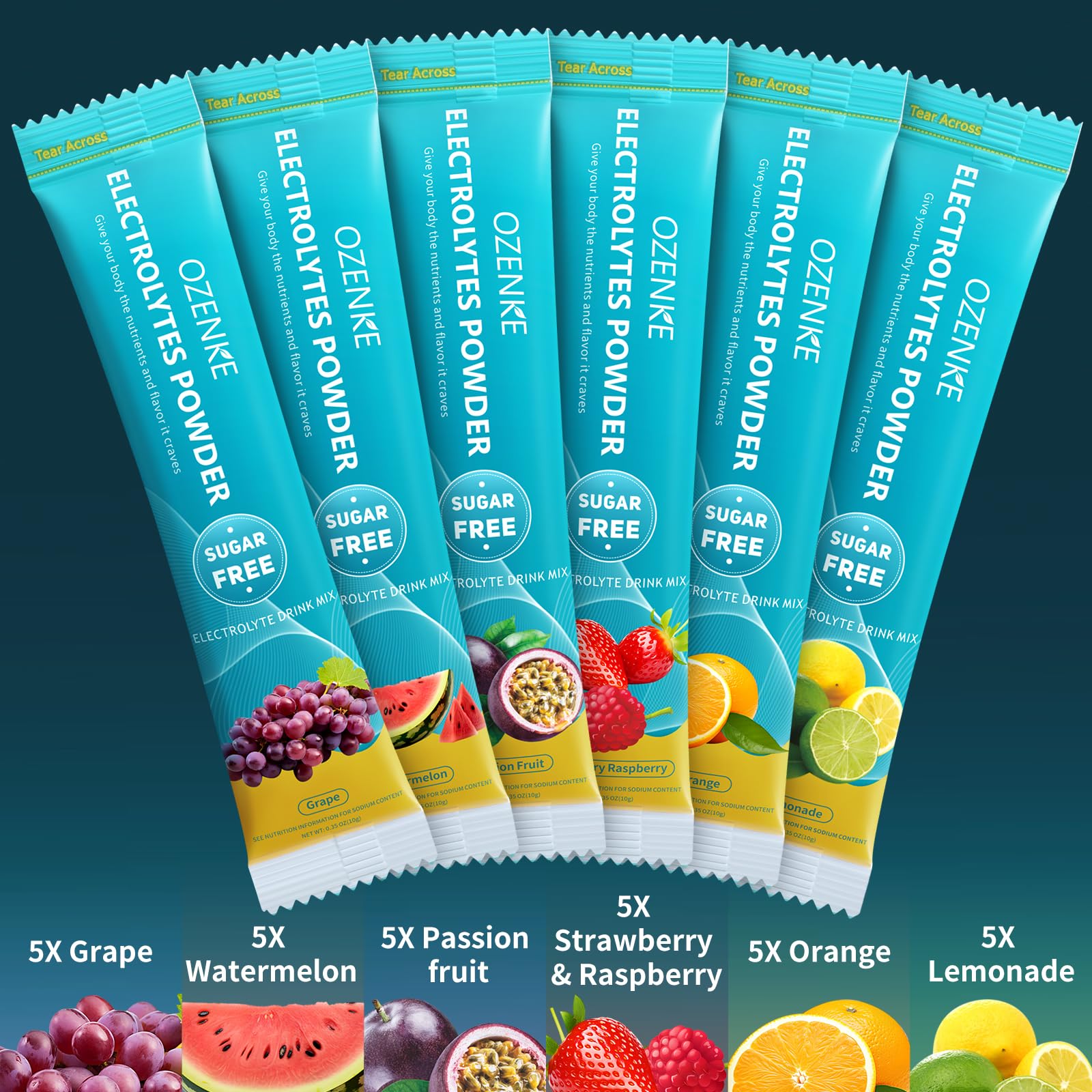 Snapklik.com : Electrolytes Powder Packets, 30 Sticks Hydration Packets ...
