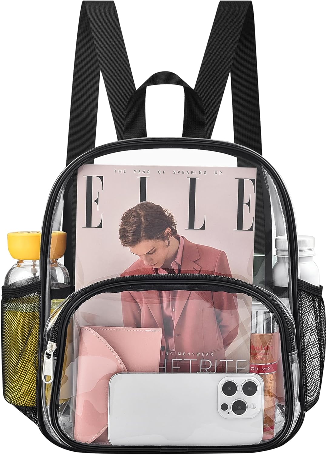 Amazon.com | Busiuw Clear Backpack for Stadium Events Clear Backpack ...