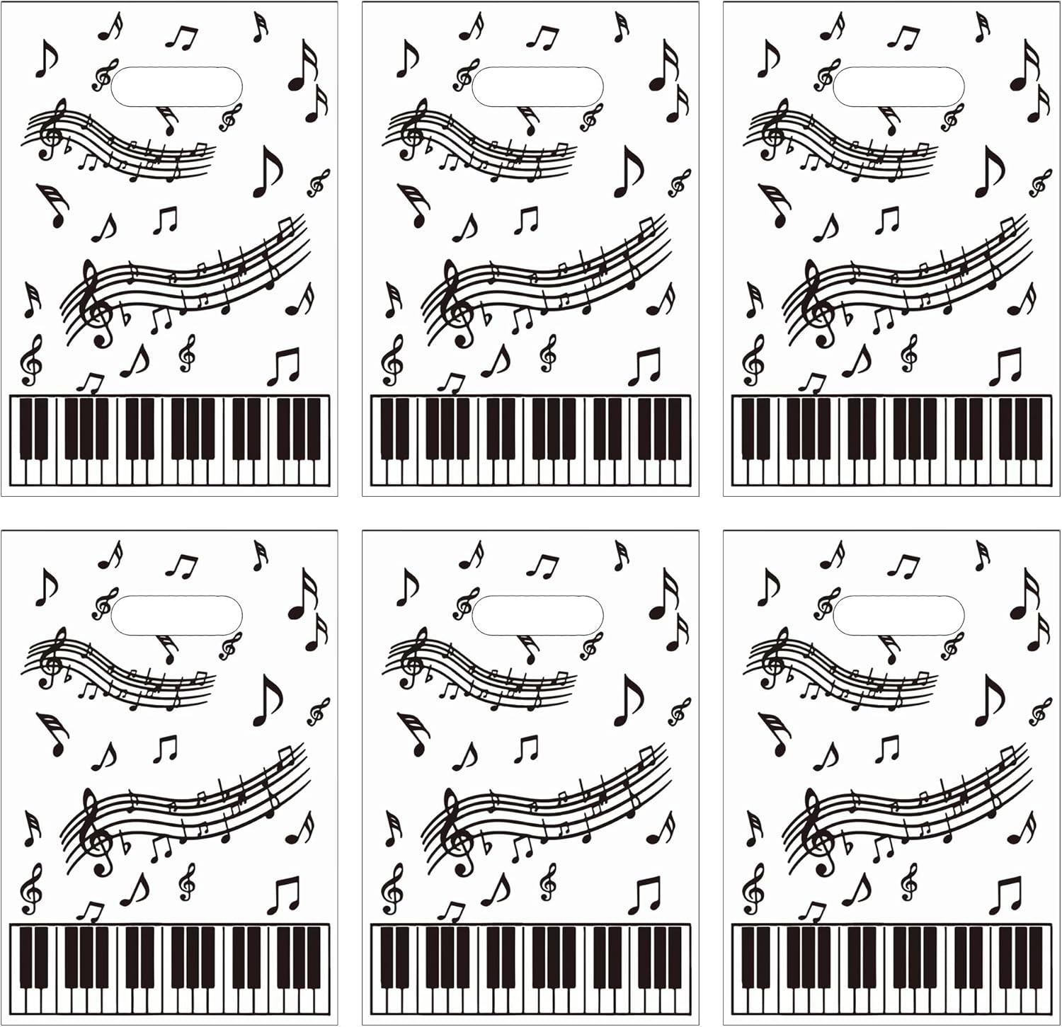 Amazon.com: CupaPlay 50PCS Piano Notes Party Decorations Goodie Favor ...