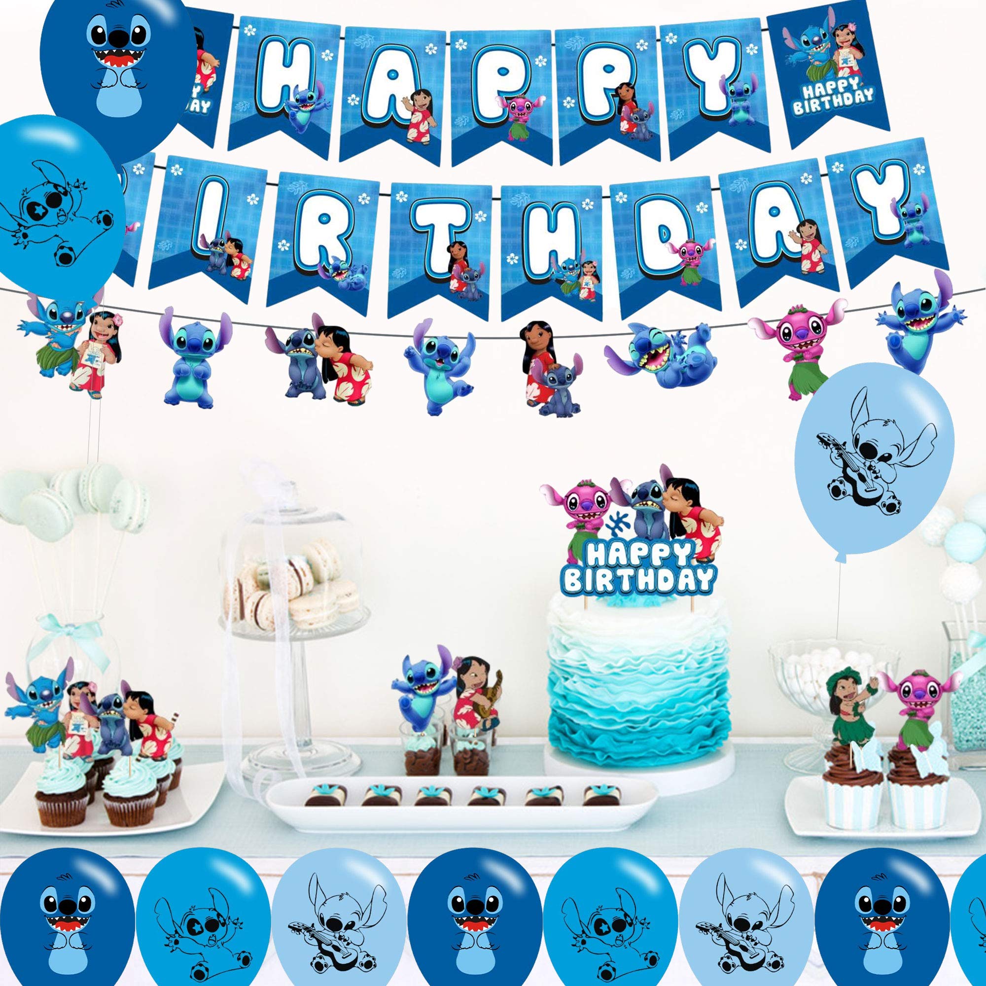 Lilo and Stitch Party Decoration, Lilo And Stitch Birthday Party ...