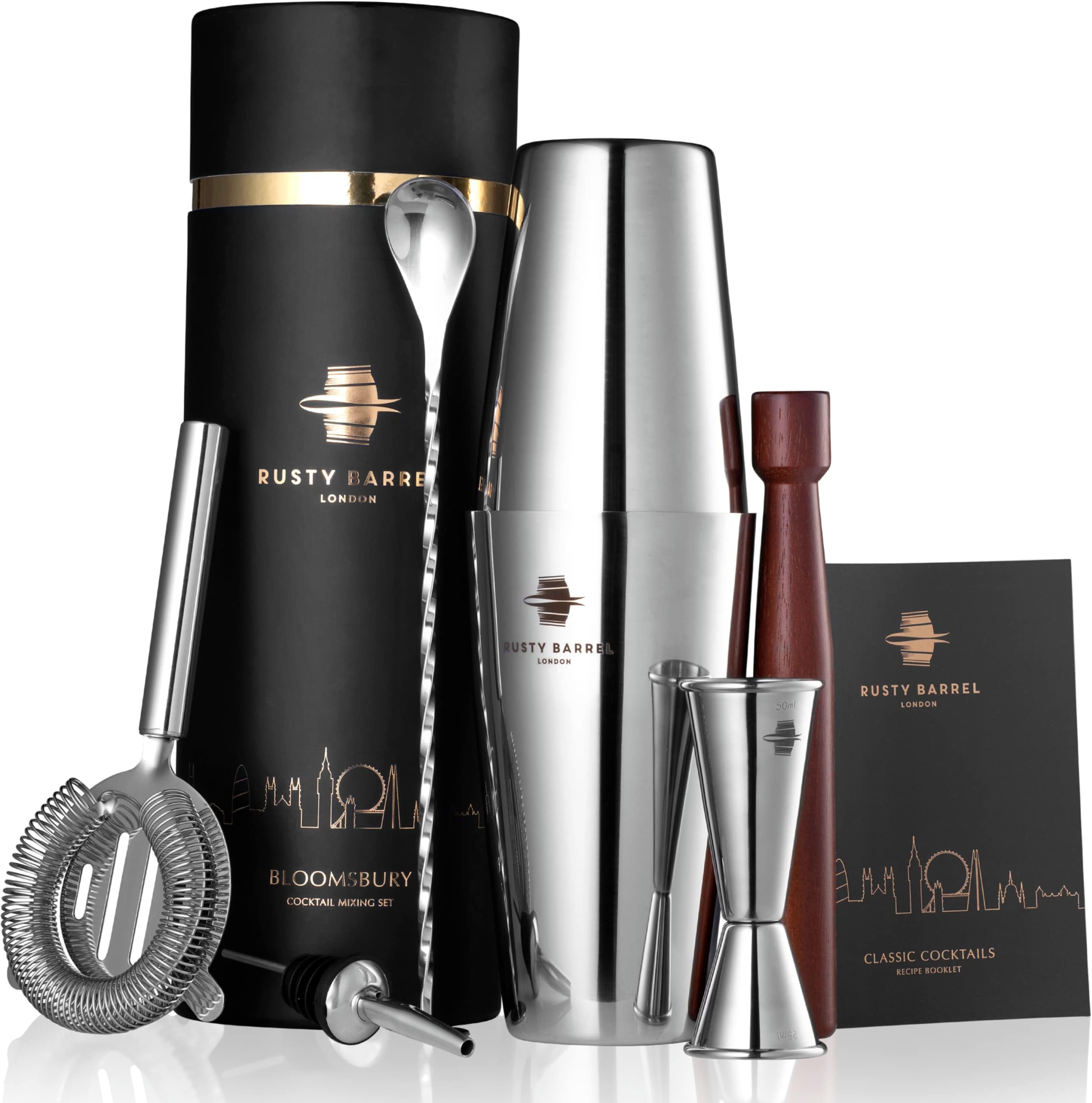 Rusty Barrel Cocktail Making Kit - Beautifully Presented Cocktail ...