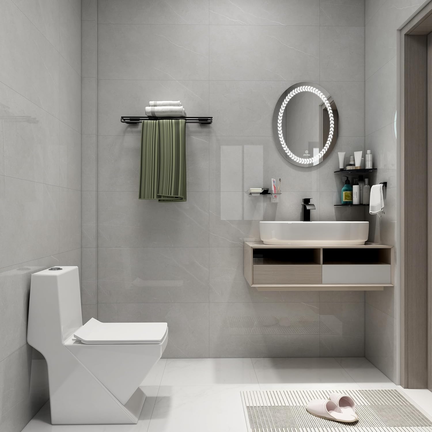 Buy Plantex Bathroom Makeover Package - Commode for Toilet/Basin with ...