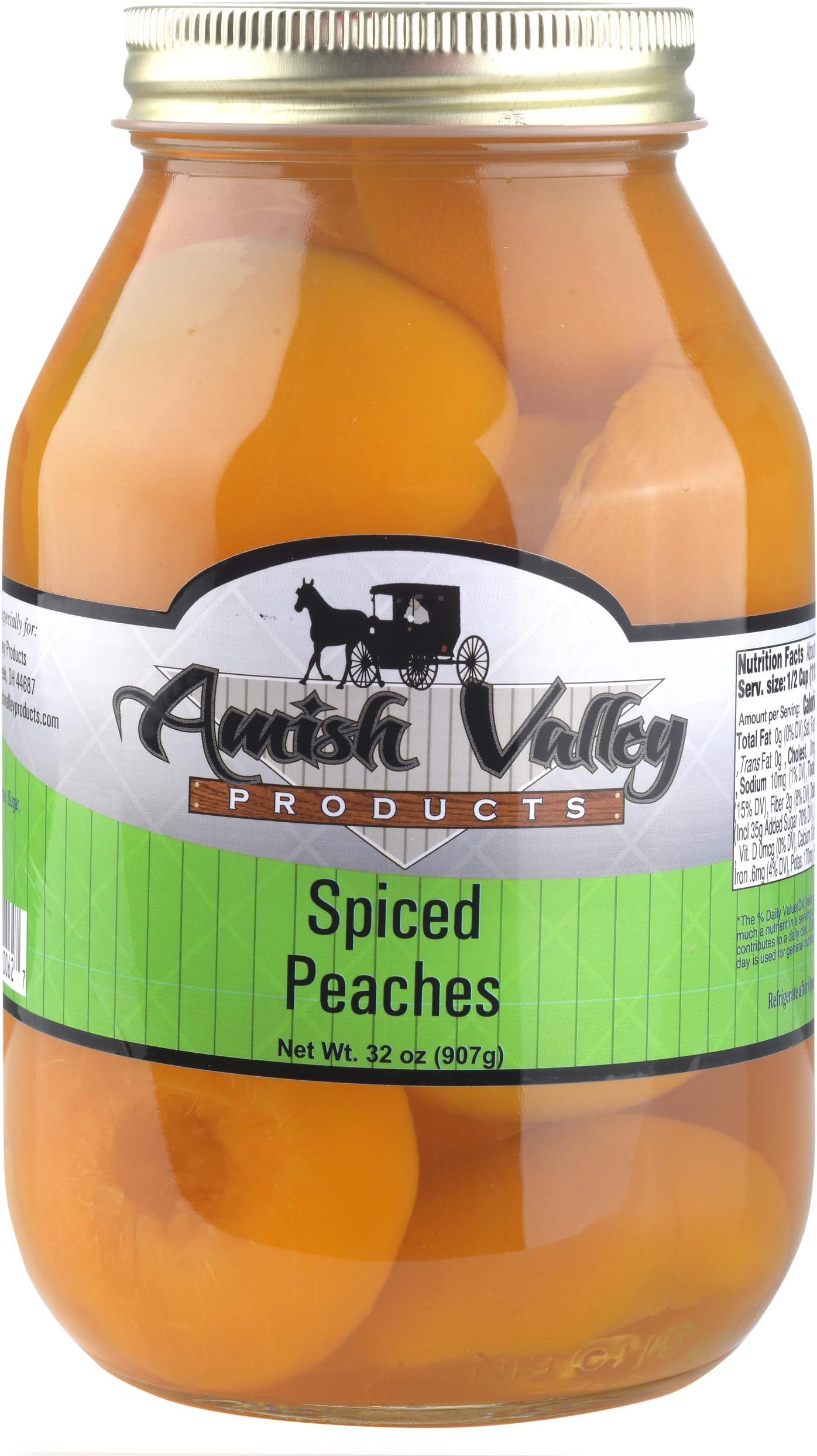 Amazon.com : Amish Wedding Old Fashioned Pickled Peach Halves and ...