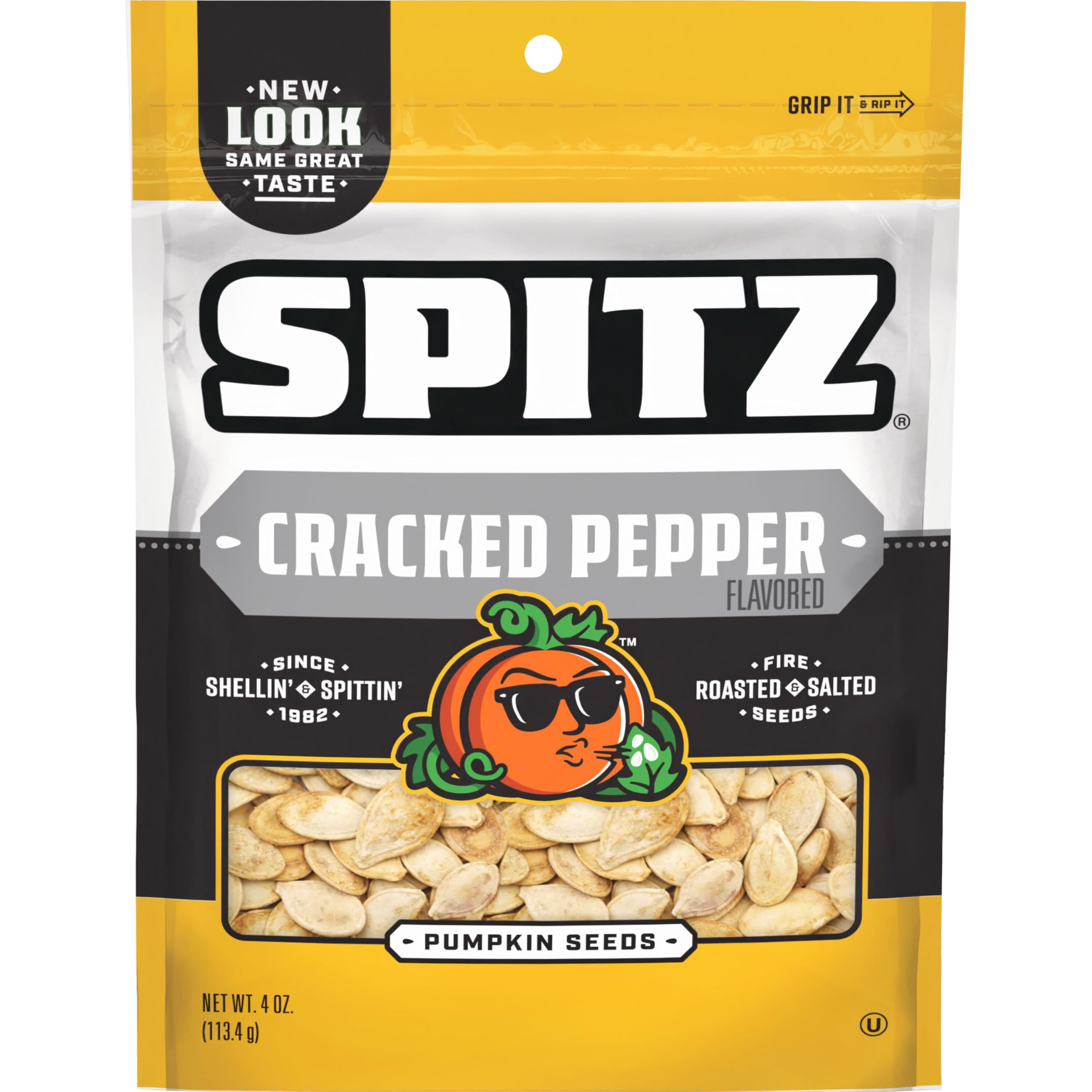 Amazon.com: Spitz Pumpkin Seeds, Cracked Pepper, 4 Oz Snack Bag