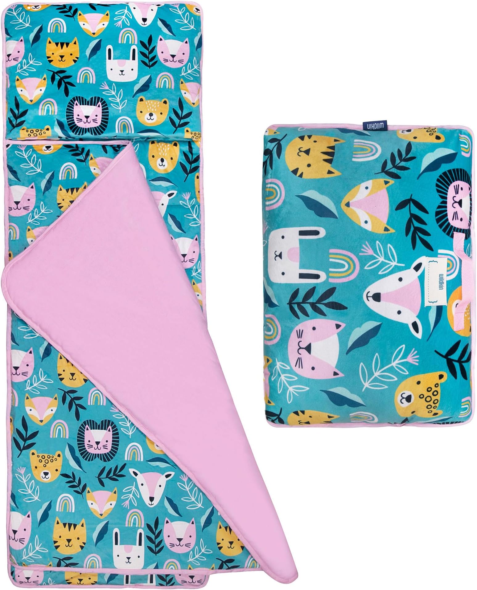 Amazon.com: Nap Mat- Toddler Nap Mat with Pillow & Fleece Blanket- 55 ...