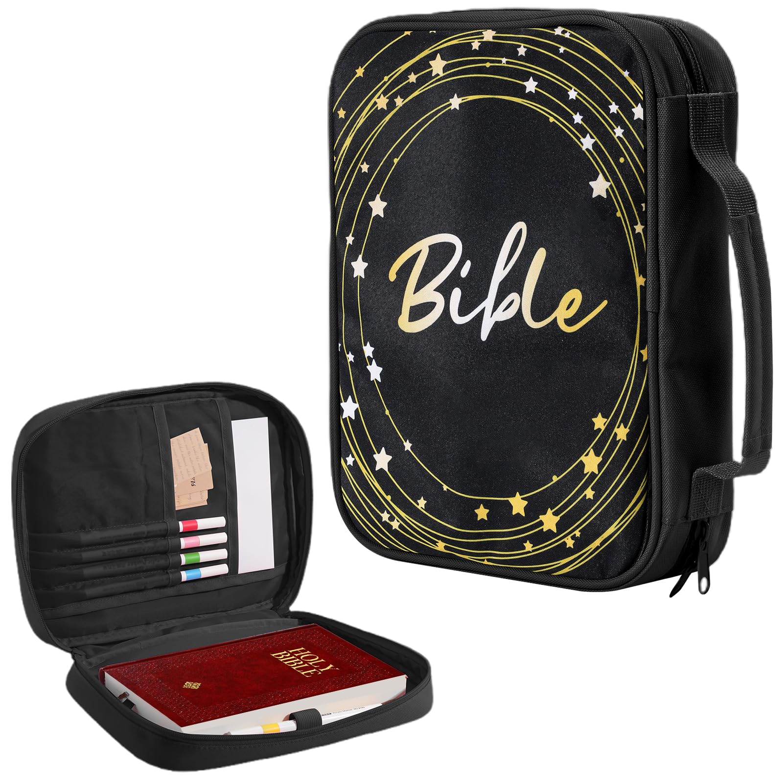 Amazon.com: ProCase Bible Cover Case, Large Capacity Bible Holder ...