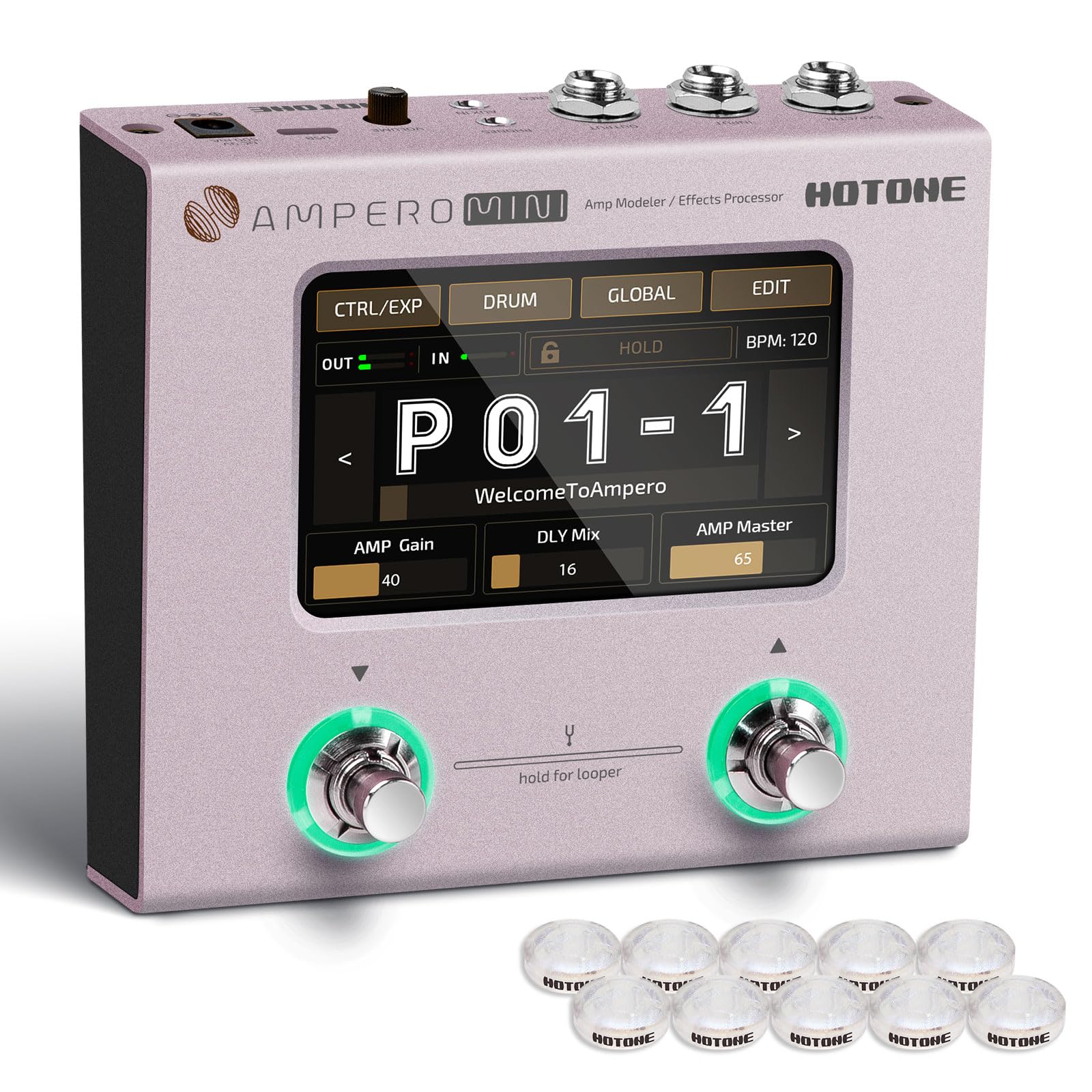 Snapklik.com : HOTONE Multi Effects Processor Pedal Guitar Bass Amp ...