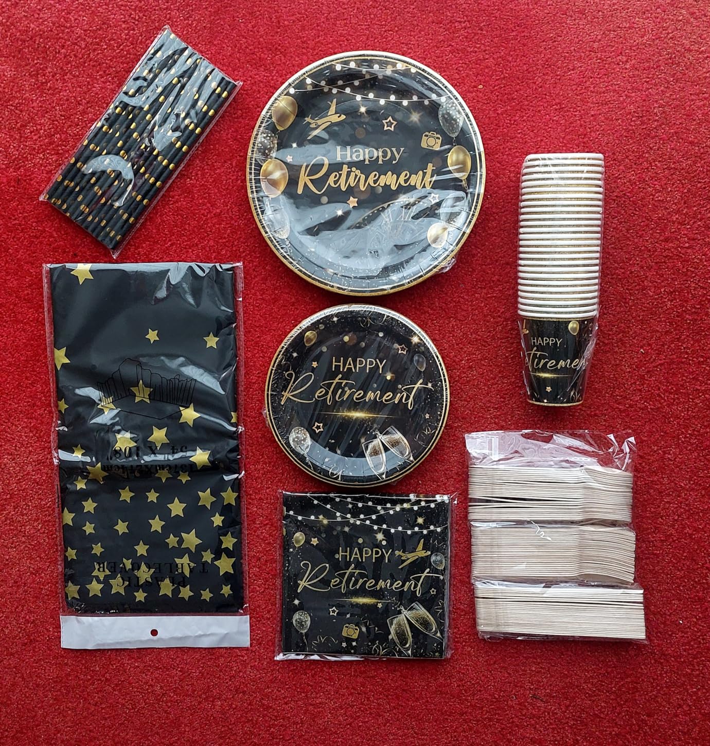 CEILIWEN 201PCS Happy Retirement Party Supplies Set for Farewell Party ...
