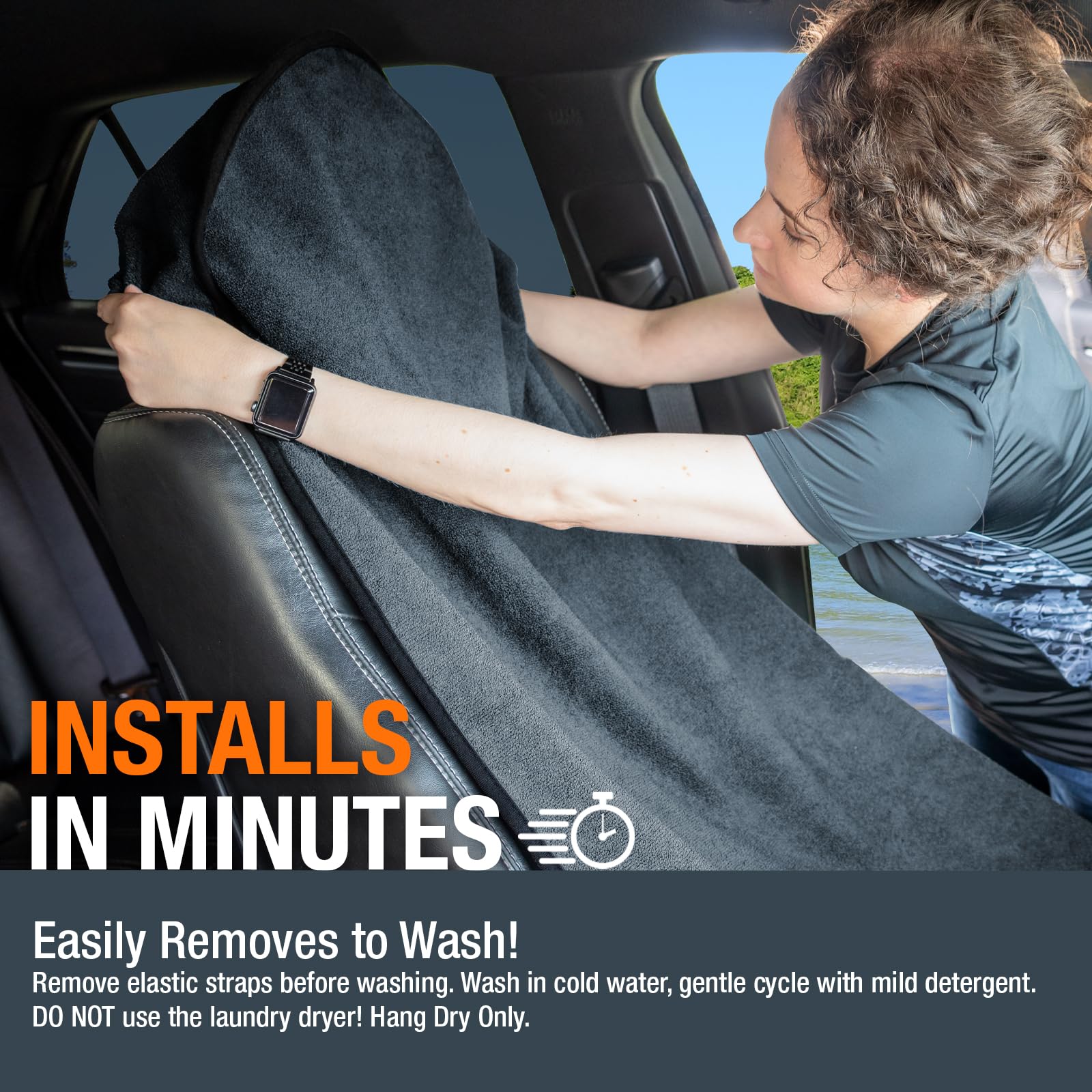 Leadpro Terry Cloth Sweat Towel Seat Cover; Carseat Towel Protector ...