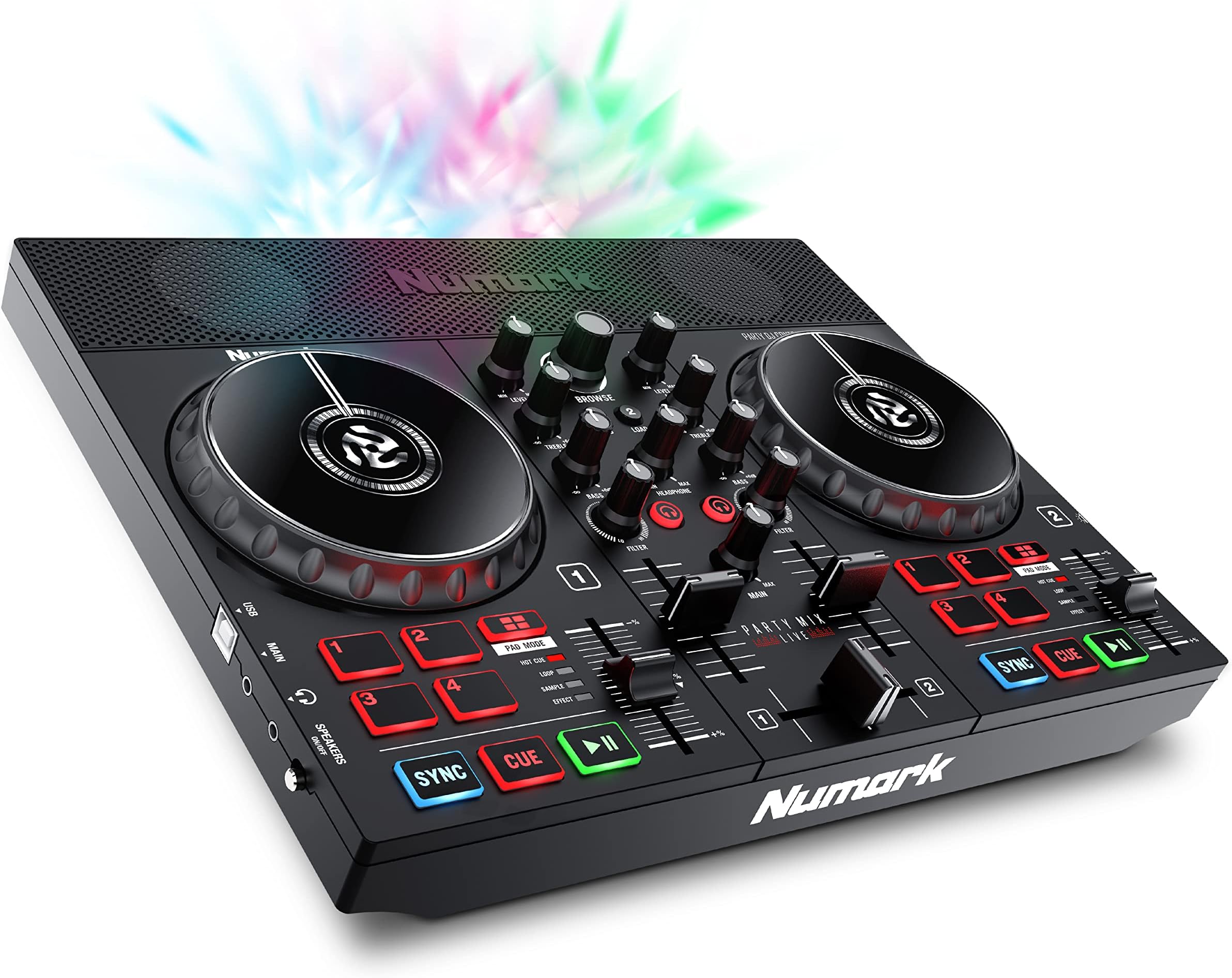 Numark Party Mix Live - Console DJ a 2 Canali per Serato DJ Lite con ...