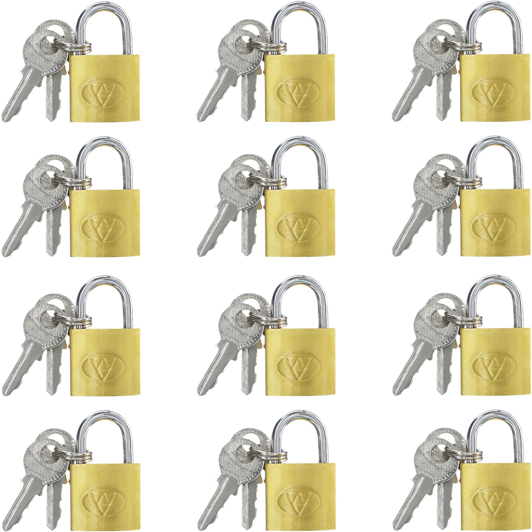 Amazon.com: Juvale 12 Pack 1.2-inch Small Luggage Locks with Keys ...