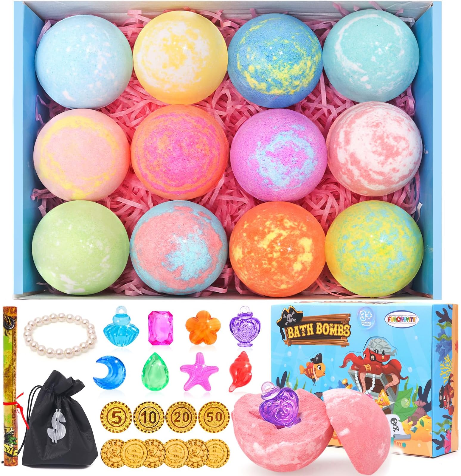 Amazon.com: L.O.L Surprise! Scented Bath Bomb Fizzies with surprise inside! - STRAWBERRY ...