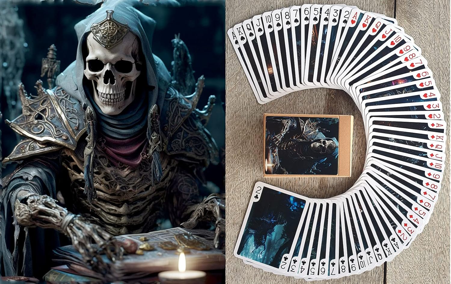 Amazon.com: FLONZGIFT LICH NECROMANT Playing Cards (Poker Deck 54 Cards ...