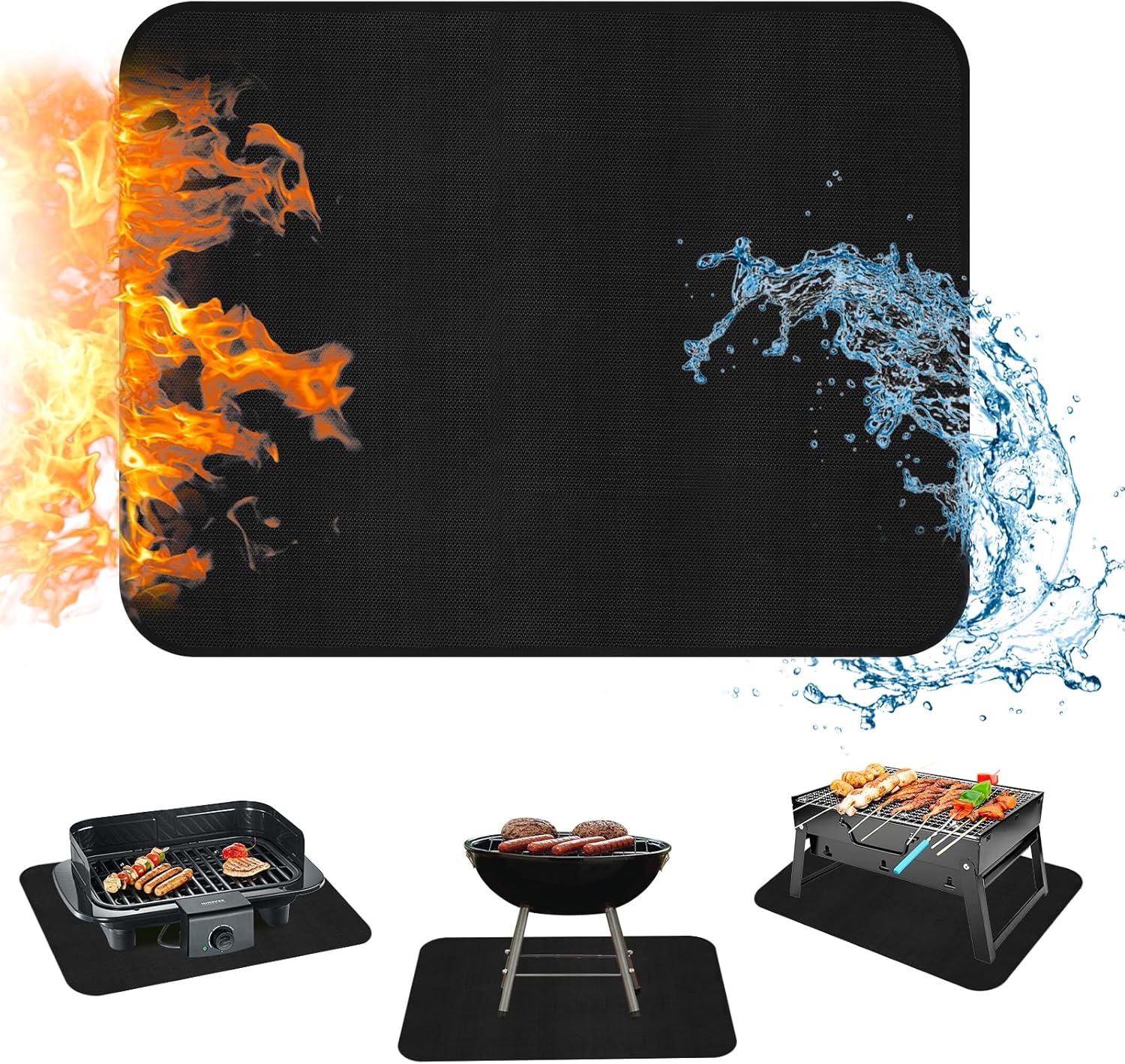 Amazon.com: LXLZSH 24×31 inches Heat Resistant Grill Mats for ...