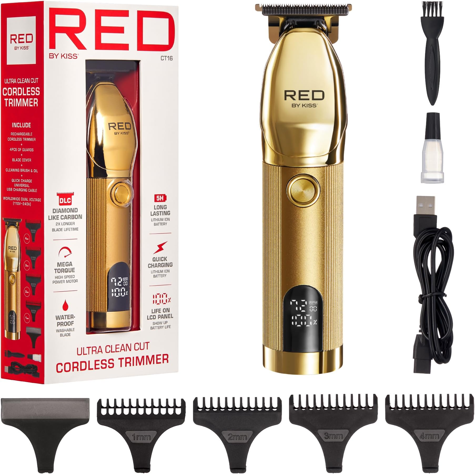 Amazon.com: RED Pro Professional Cordless Hair Clipper for Men ...
