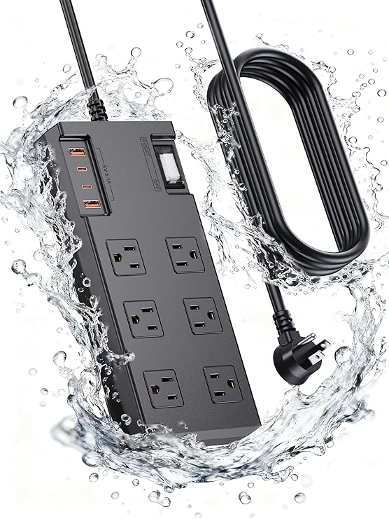 Amazon.com: EIGSO Outdoor Power Strip Weatherproof 10FT, Waterproof ...