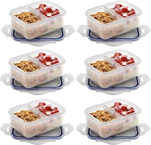 Starfrit LocknLock 24-Piece Plastic Divided Lunch Container Set ...