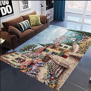 Adults Latch Hook Rug Making Kit - Shaped Carpet, DIY Tools for Home ...