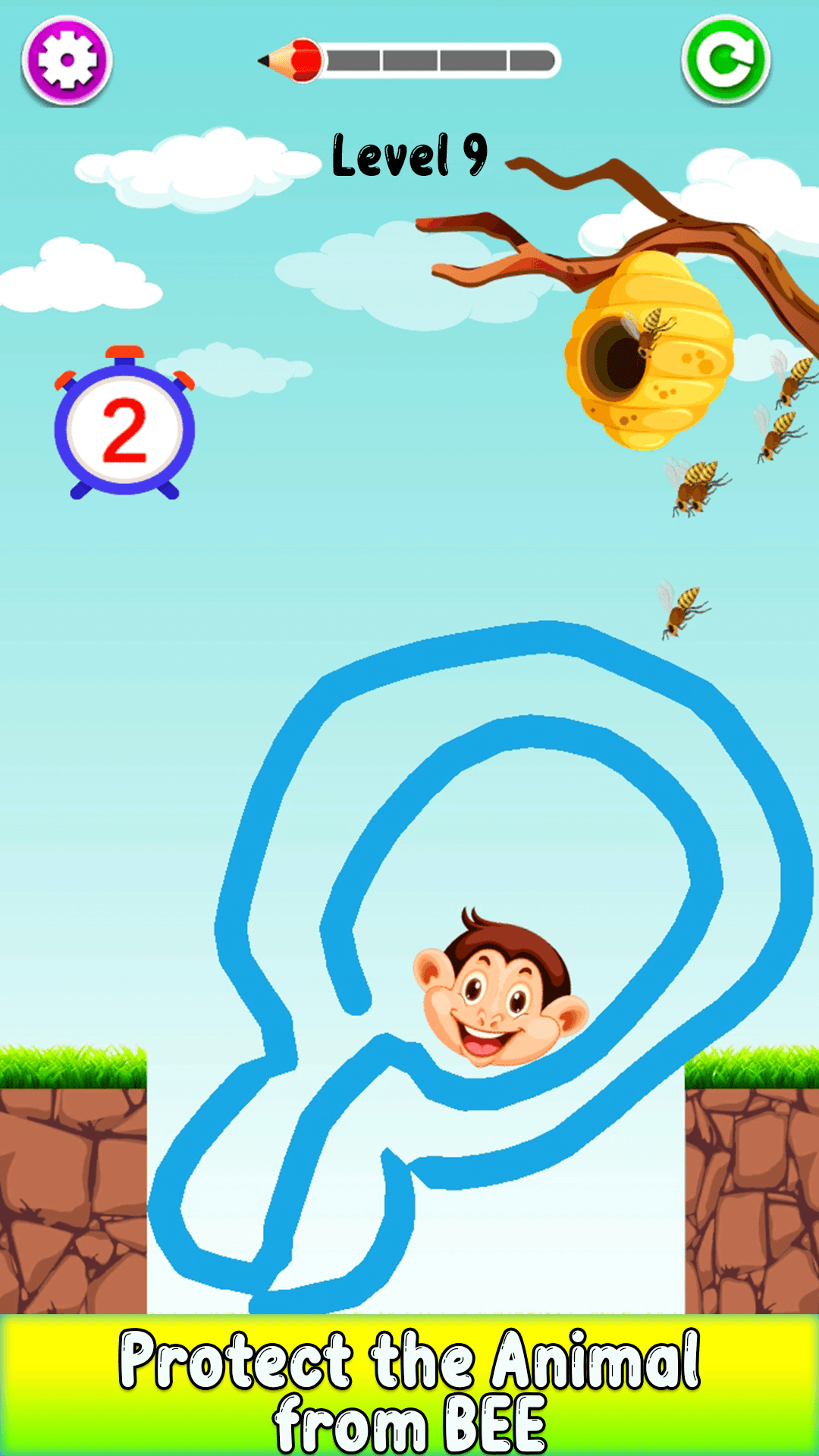 Draw To Save Monkey- Save The Doge By Rescue Lines Puzzle Game 2023 ...
