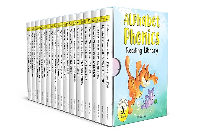 Alphabet Phonics Reading Library For Children Boxset of 26 books ...